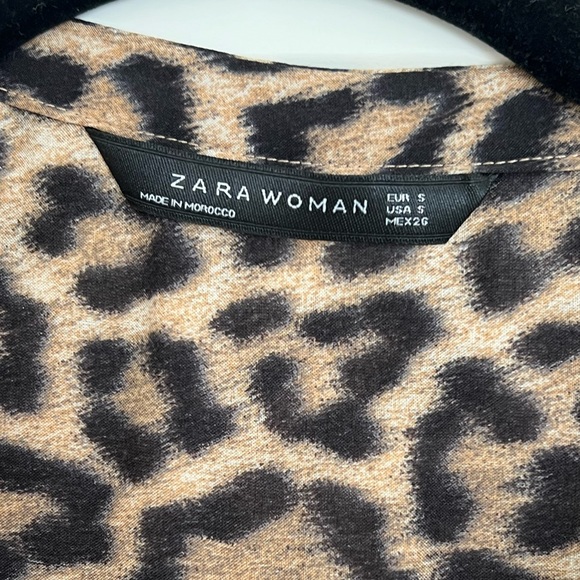 Tops | Zara Leopard Print Top | Poshmark